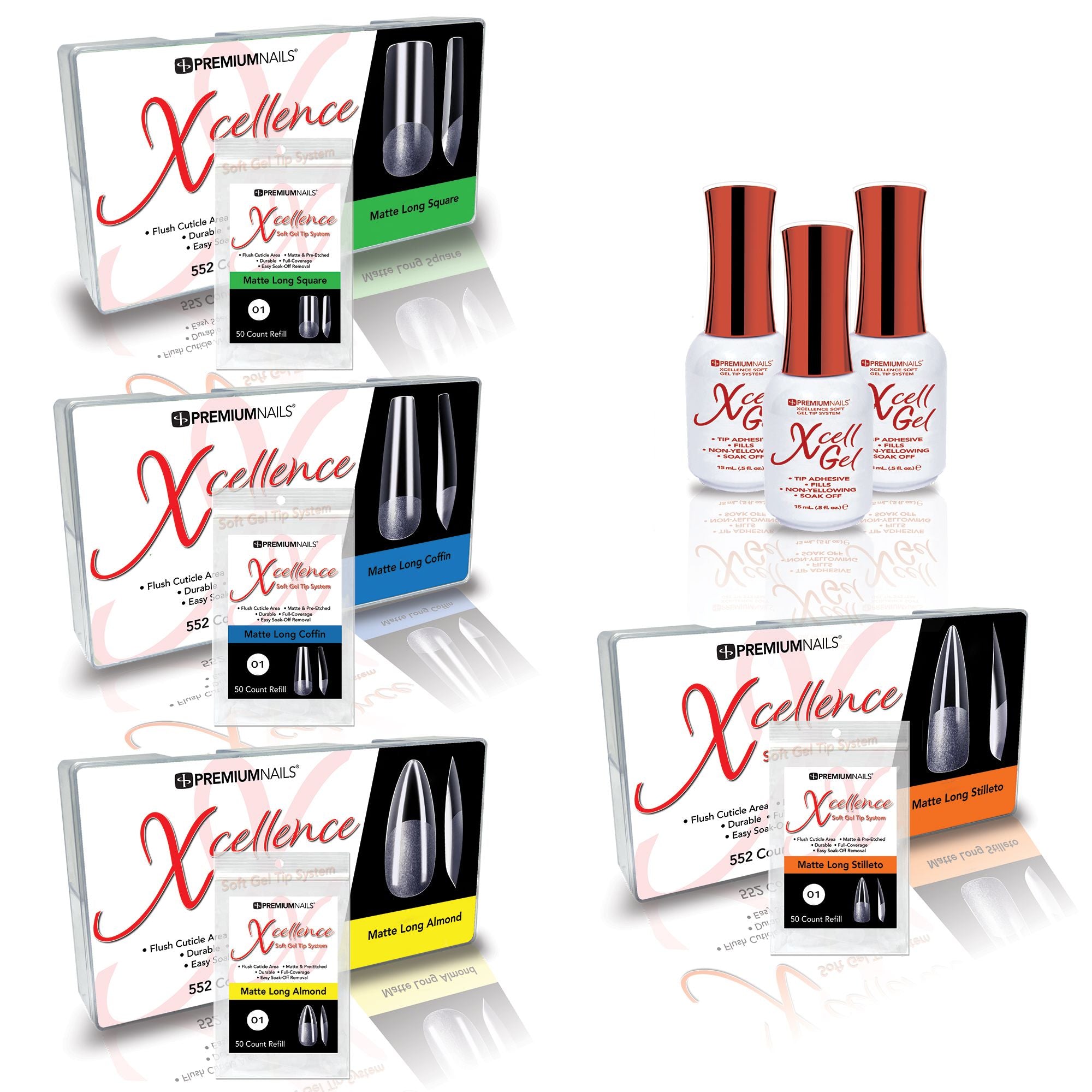XCELLENCE Soft Gel Tip System – Premium Nails